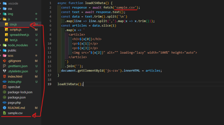 「CSVファイル」と「JavaScript」を使ってデータを表示させる方法 | 株式会社アルタのごった煮ブログ